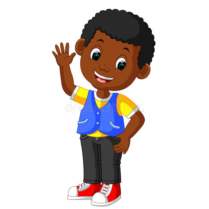 Cute Boy Cartoon Good Posing Stock Vector - Illustration of male ...