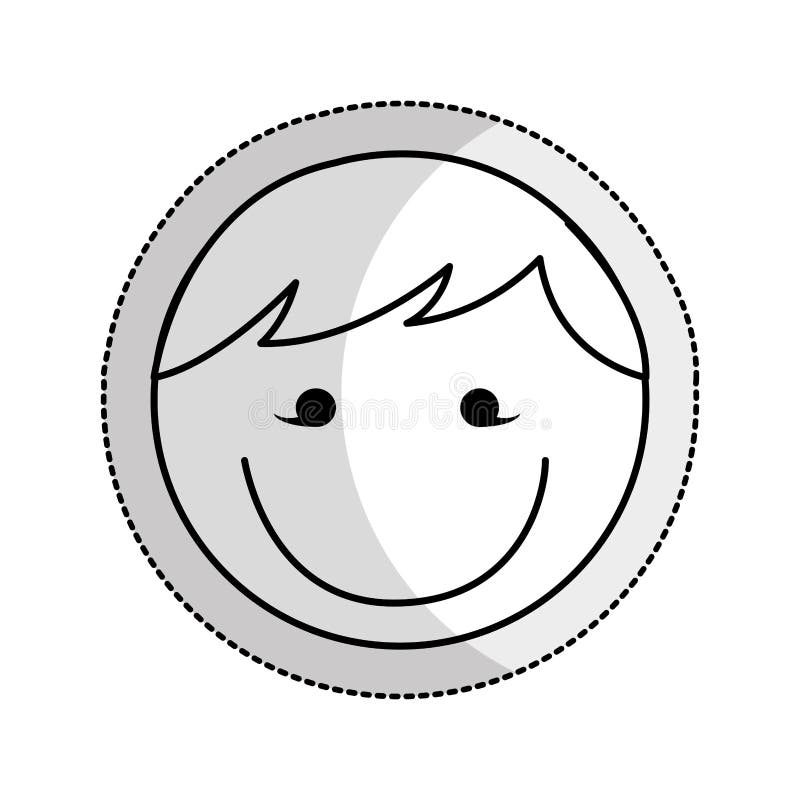 Cute boy character icon stock illustration. Illustration of male - 82147867