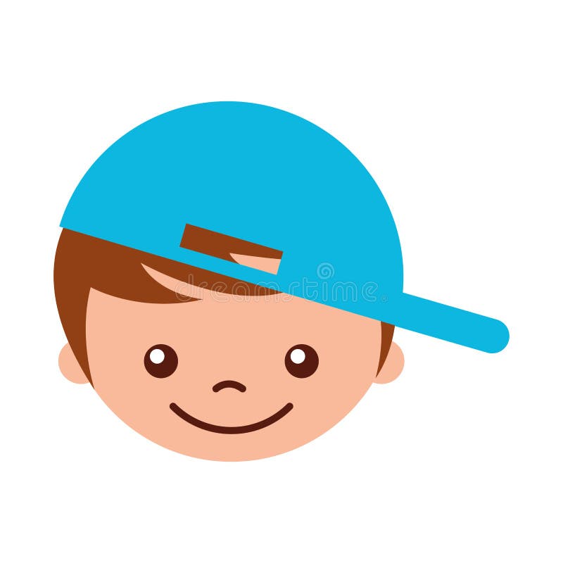 Cute boy character icon stock vector. Illustration of male - 95189452