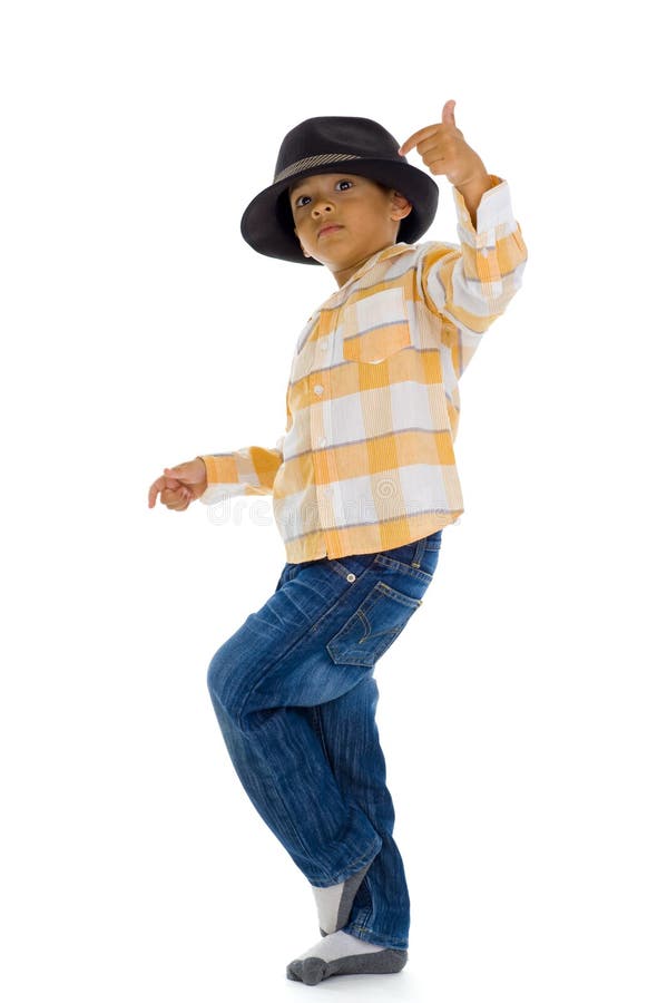 Cute boy dancing stock photo. Image of handsome, multiethnic - 12313816