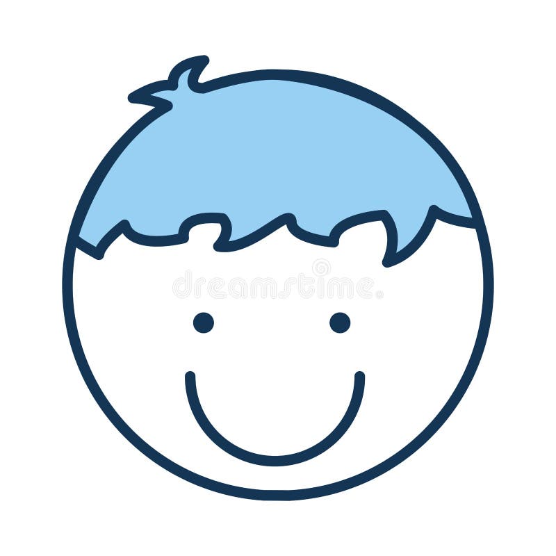 Cute boy drawing icon stock vector. Illustration of school - 94050219