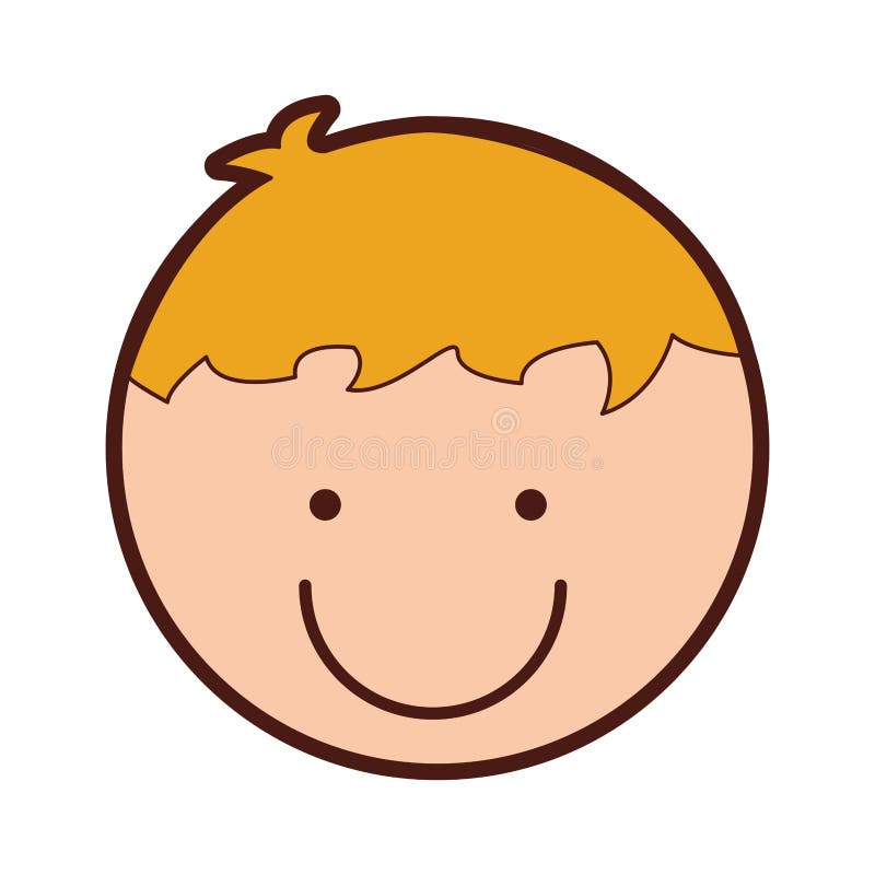 Cute boy drawing icon stock vector. Illustration of young - 94050296