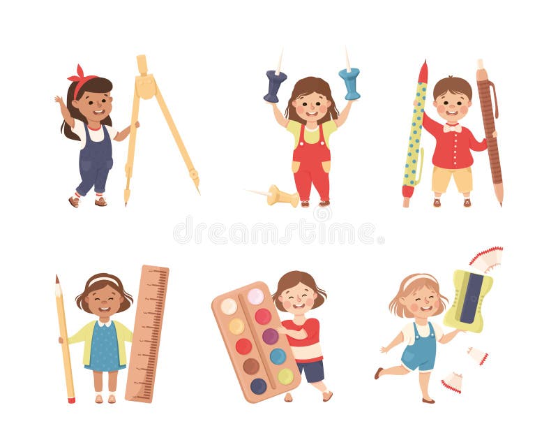 Smiling Girl Ruler Stock Illustrations – 147 Smiling Girl Ruler Stock ...