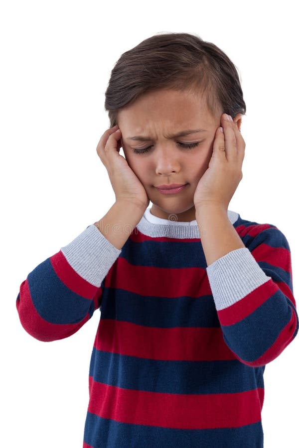 Cute Boy Having an Headache Stock Image - Image of lifestyle, confident ...