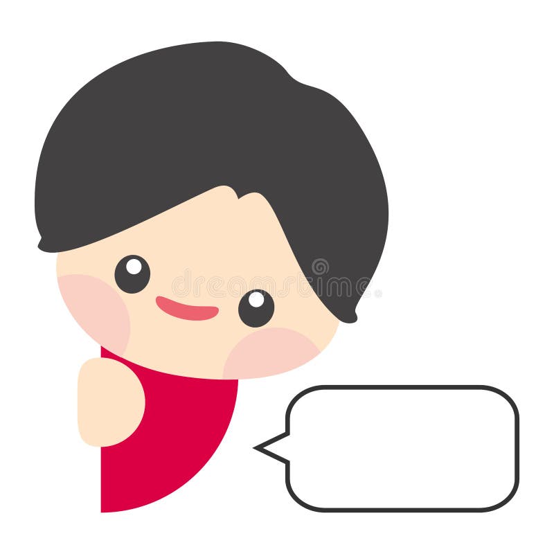 Cute Boy Hiding Behind the Wall with Blank Speech Bubble. Kid Talking ... Cute Boy Hiding Behind the Wall with Blank Speech Bubble. Kid Talking ...