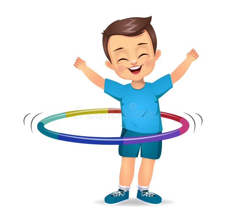 Cartoon Boy Hula Hoop Stock Illustrations – 366 Cartoon Boy Hula Hoop ...