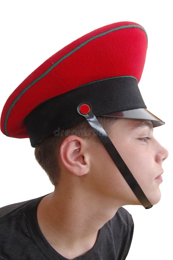 Cute Boy in the Military Cap Stock Photo - Image of cute, person: 45585052