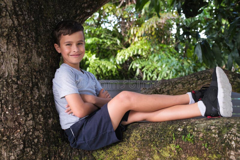 Cute boy outdoors stock photo. Image of latin, fashion - 236900586