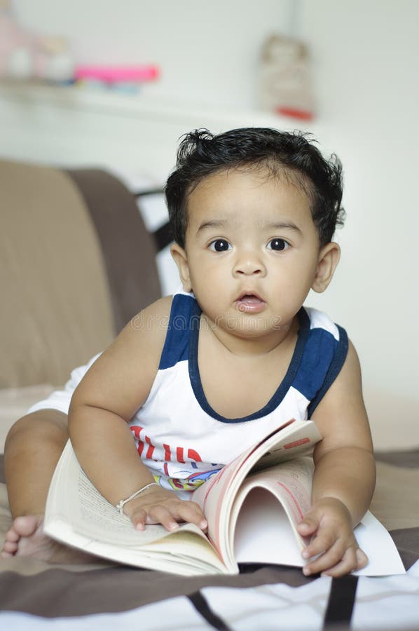 Cute boy reading stock photo. Image of reading, clever - 31809388