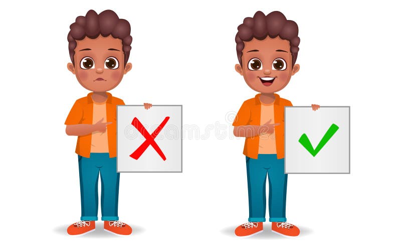 Cartoon Correct Wrong Stock Illustrations – 1,337 Cartoon Correct Wrong ...