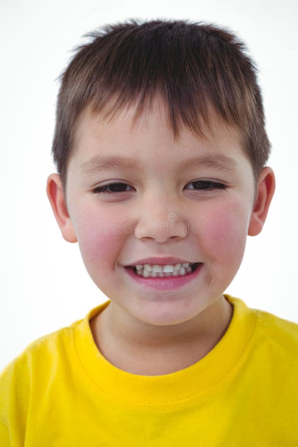 Cute Boy Smiling at the Camera Stock Image - Image of mixedrace ...