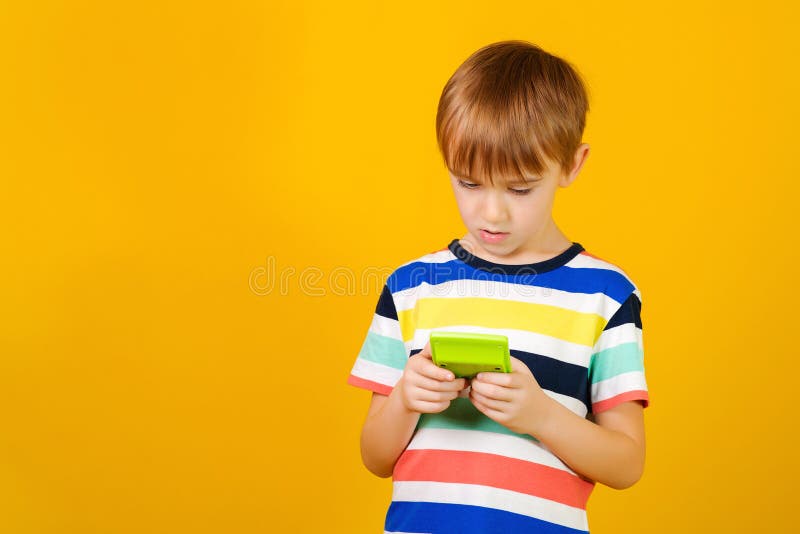 Cute Boy Using a Calculator. Back To School Concept Stock Image - Image ...