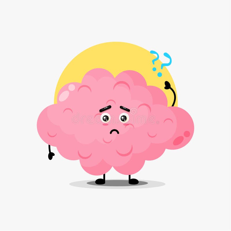 Brain Confused Emotion Inside Head about Self Confidence Stock Vector ...