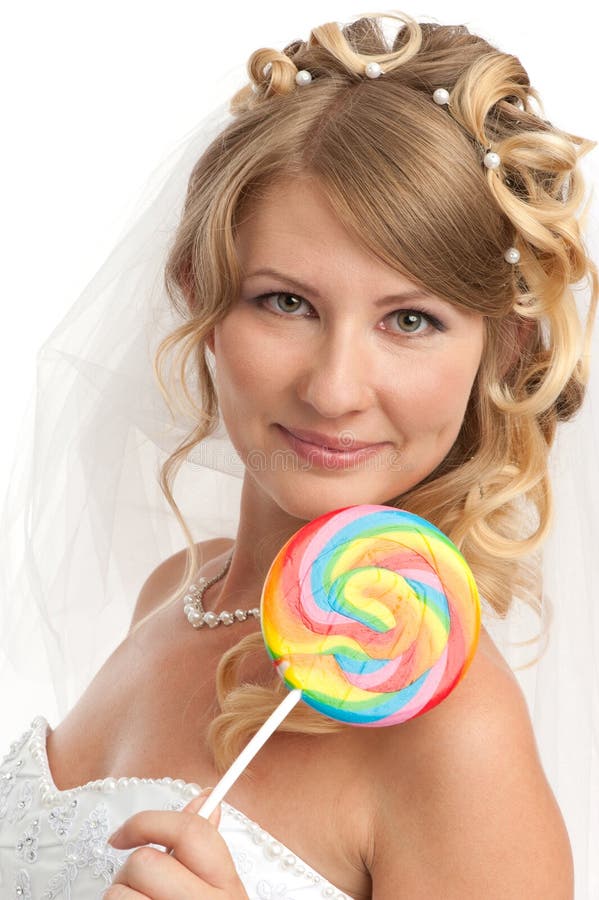 Cute bride stock photo. Image of white, beauty, female - 26558188