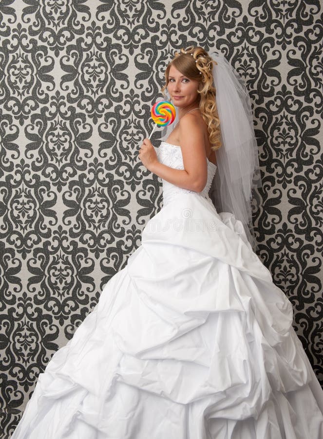 Cute bride stock photo. Image of white, beauty, female - 26558188