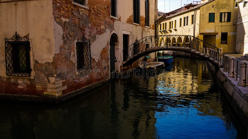 A cute bridge of Venice stock image. Image of exterior - 255733049