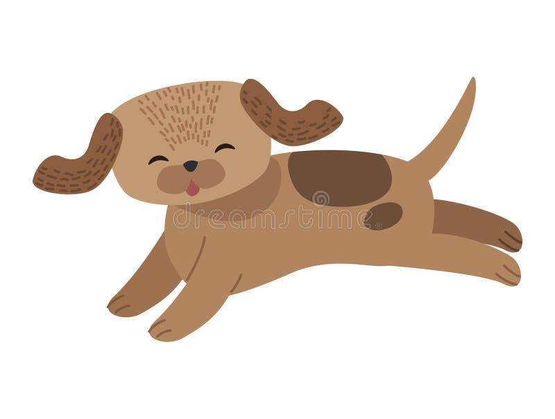 Cute brown dog stock vector. Illustration of design - 271116721