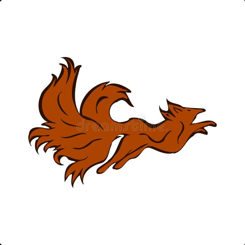 Cute Brown Little Fox Jumping Vector Stock Vector - Illustration of ...