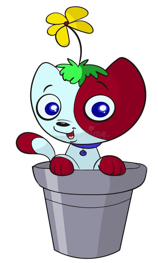 Cute brown spotted cat stock vector. Illustration of milk - 61290073