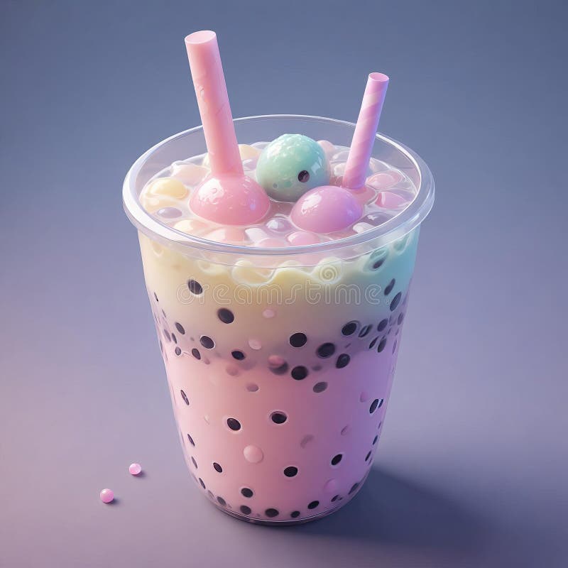Bubble Milk Tea 3d Stock Illustrations – 373 Bubble Milk Tea 3d Stock ...