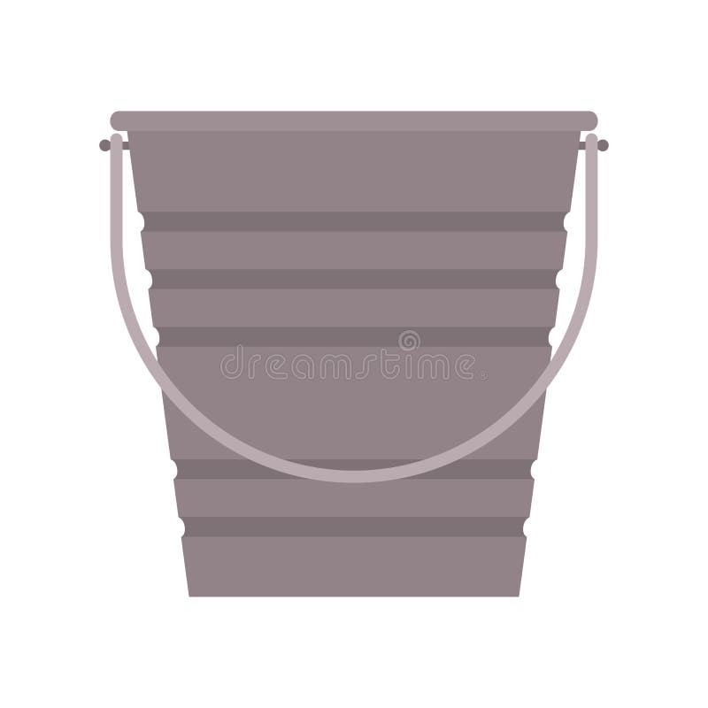 Cute Bucket Cartoon Vector Illustration Motif Set. Hand Drawn Isolated ...