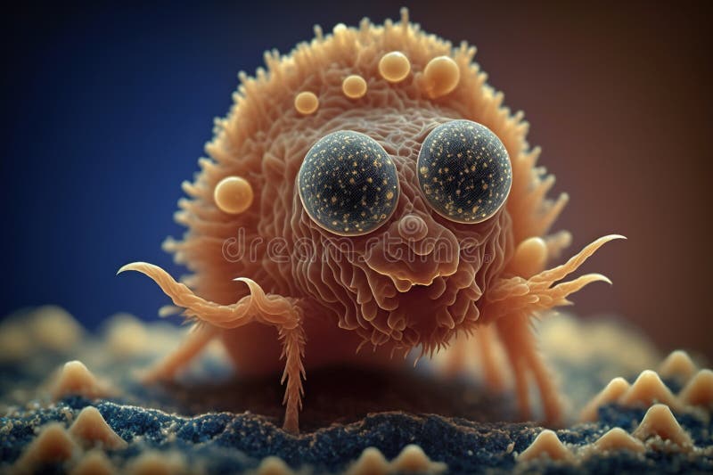 A Fantastic Molecule in a Microscope. Generative Ai Stock Image - Image ...