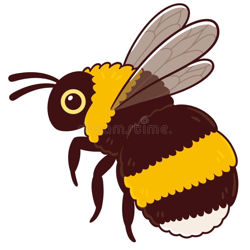 Cute Bumblebee Illustration Stock Vector - Illustration of bird, cute ...