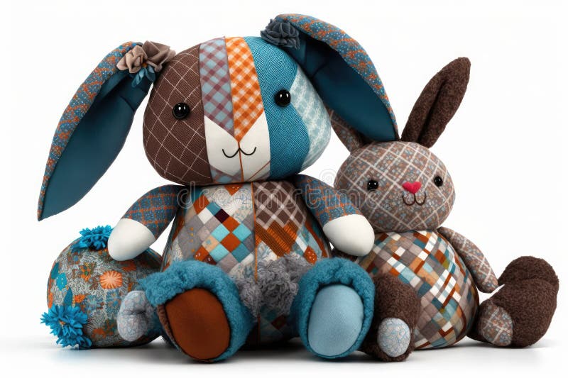 Cute Bunnies Easter, Patchwork Bunny: a Bunny Made Up of Different ...