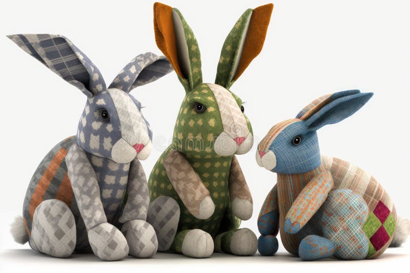 Cute Bunnies Easter Floral, Whimsical Bunny: a Bunny Drawn in a ...