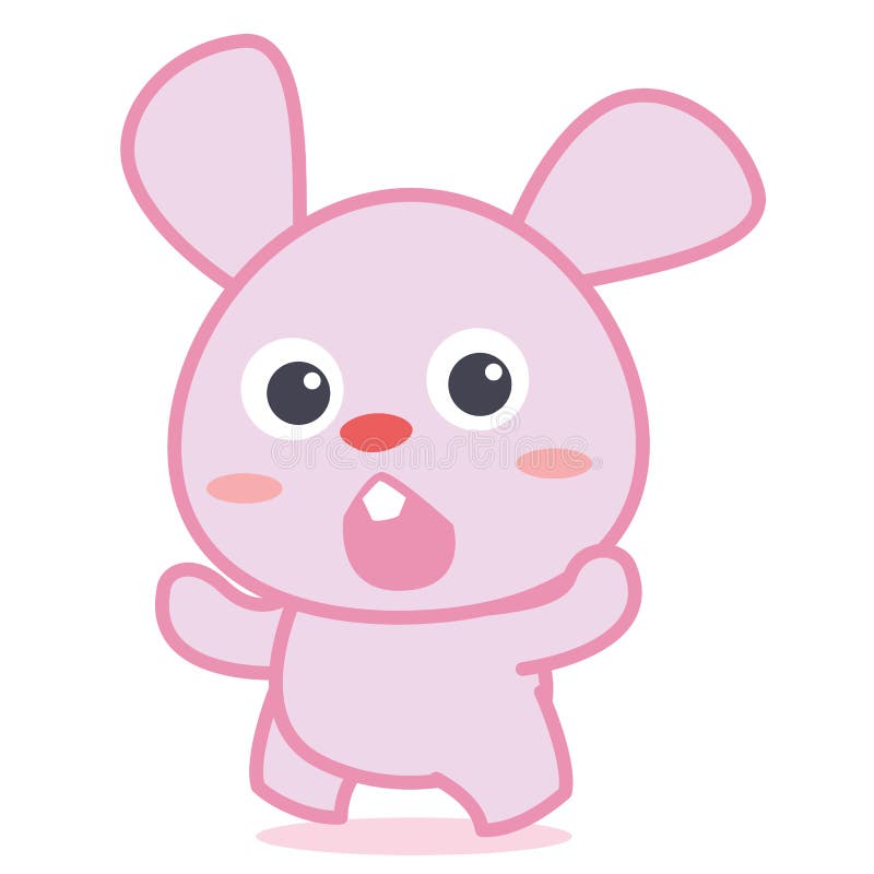 Sad Bunny Cartoon Character Collection Stock Vector - Illustration of ...