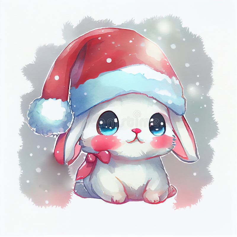 Cute Bunny for Children Poster Illustration. Easter Rabbit. Stock ...