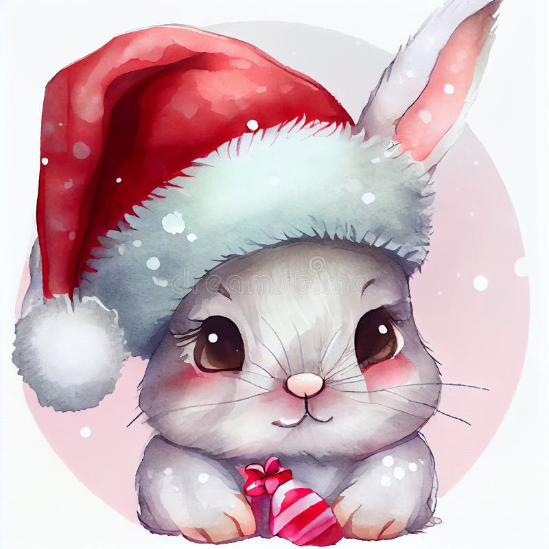 Cute Bunny for Children Poster Illustration. Easter Rabbit. Stock ...