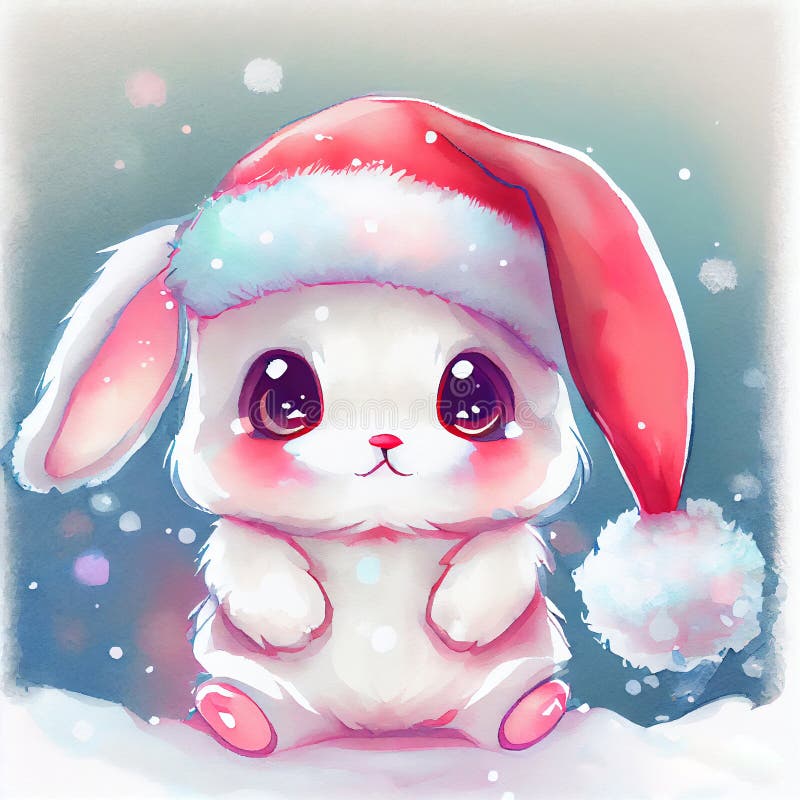 Cute Bunny for Children Poster Illustration. Easter Rabbit. Stock ...