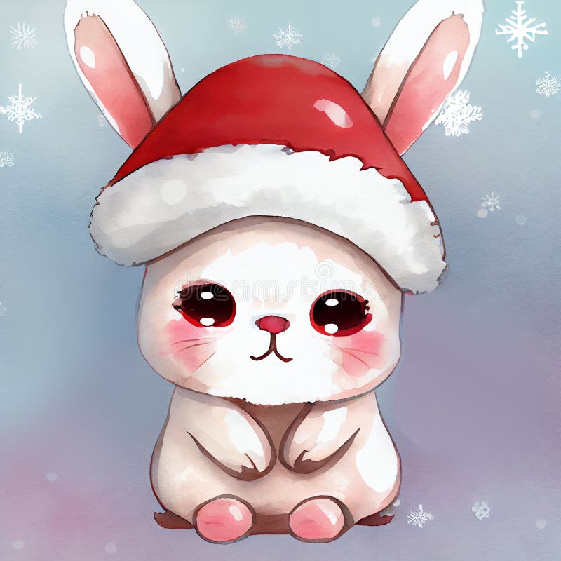 Cute Bunny for Children Poster Illustration. Easter Rabbit. Stock ...