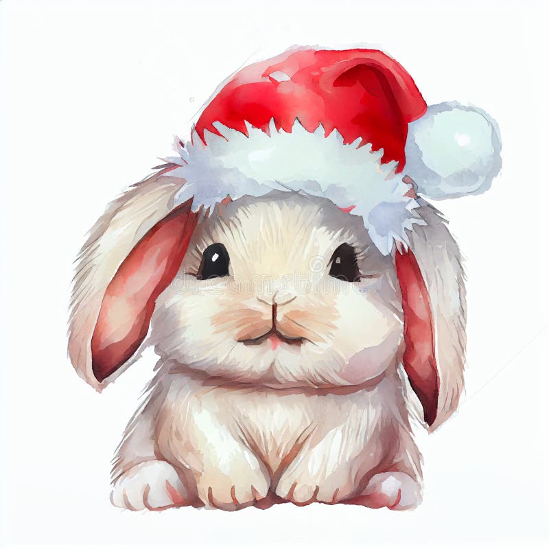 Cute Bunny for Children Poster Illustration. Easter Rabbit. Stock ...