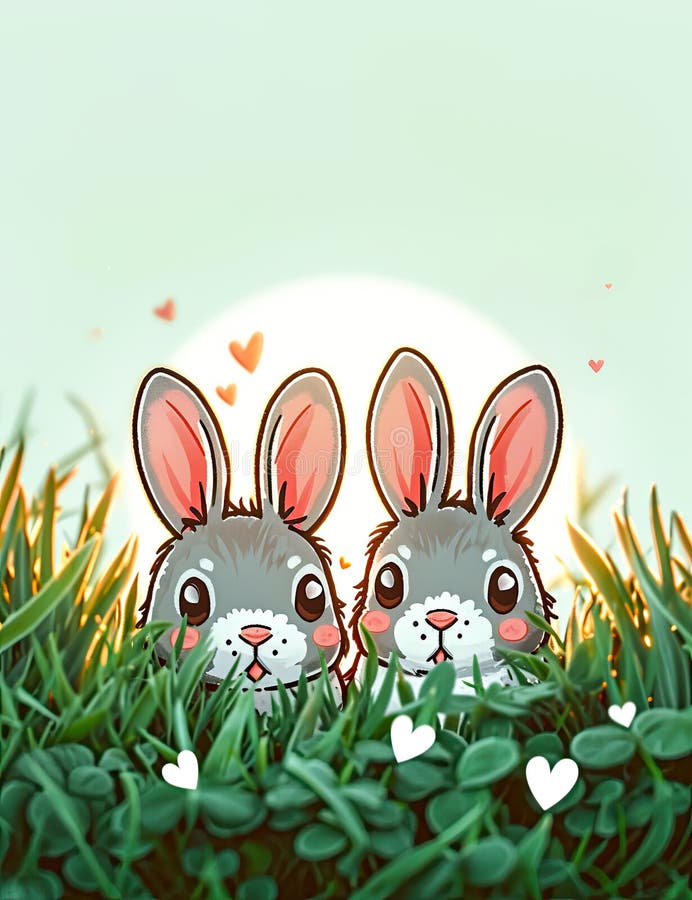Bunny Couple Stock Illustrations – 4,464 Bunny Couple Stock ...