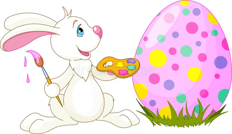 Cute Easter Bunny Painting Stock Illustrations – 14,731 Cute Easter ...