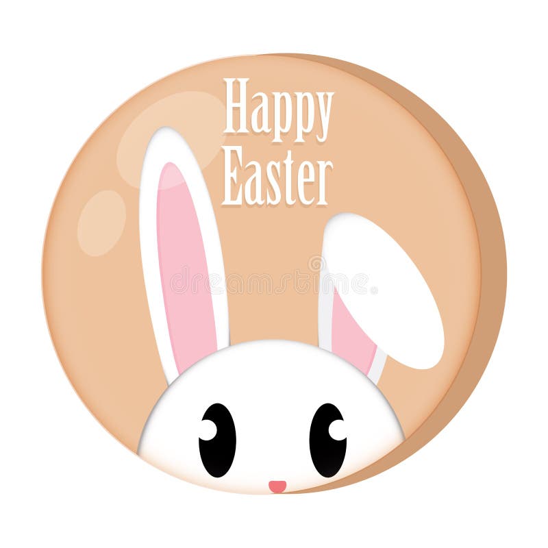 Happy easter button stock vector. Illustration of colorful - 180444055