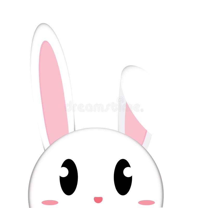 Cute bunny head stock vector. Illustration of animal - 176824674