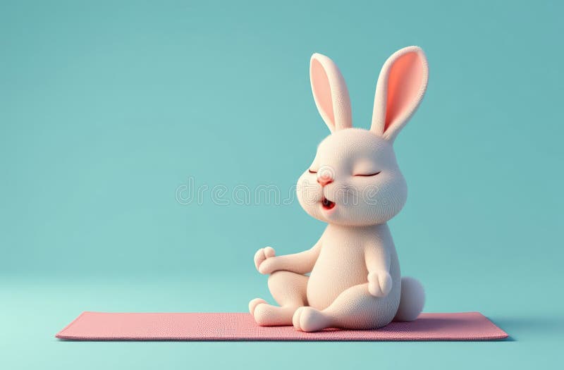 Rabbit Meditating Stock Illustrations – 156 Rabbit Meditating Stock ...