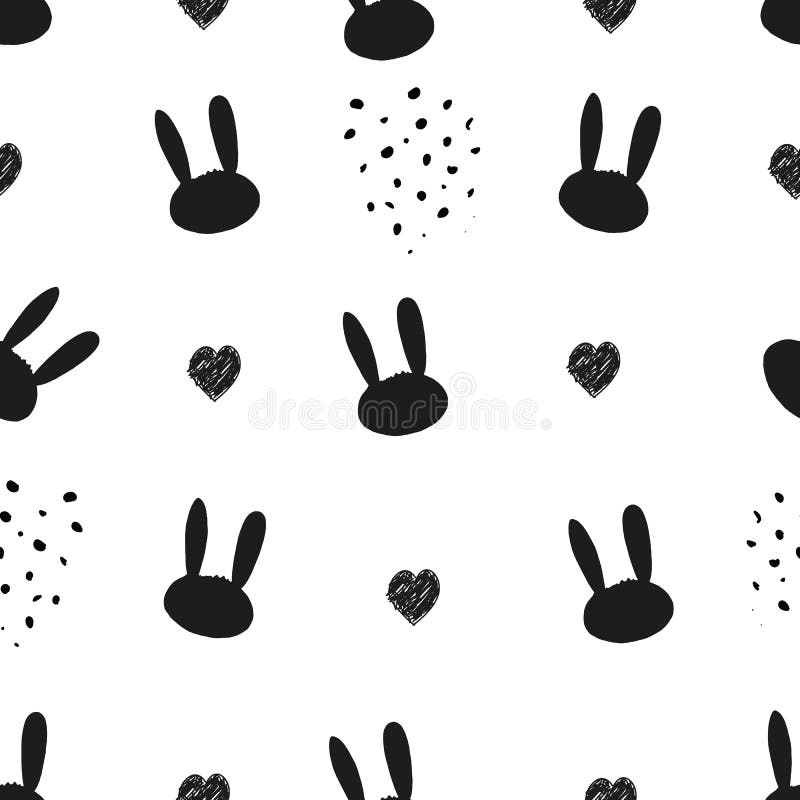 Cute Black Bunny Wallpaper