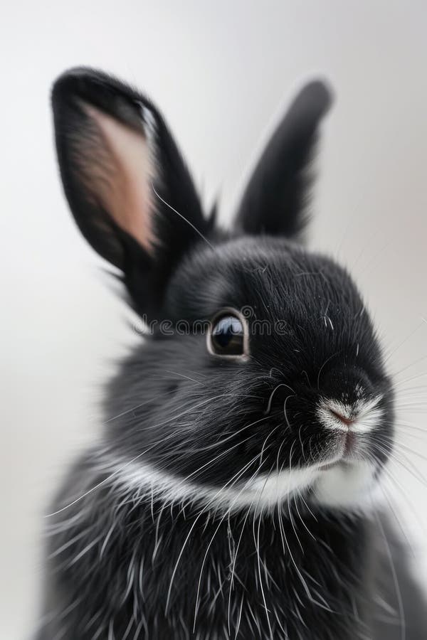 Cute Bunny Rabbit Looking at Camera Stock Image - Image of bunny, house ...