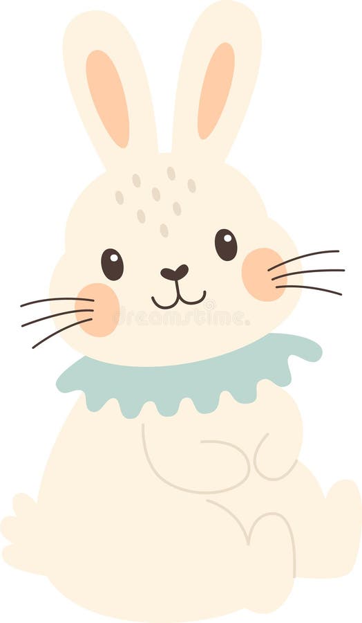 Cute Bunny Rabbit stock vector. Illustration of easter - 318070391