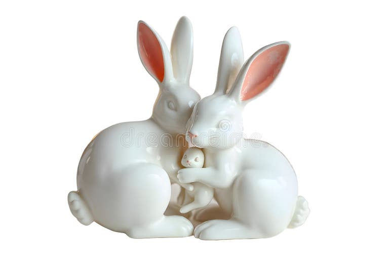 Cute Bunny and Single Easter Egg. Concept and Idea of Happy Easter Day ...