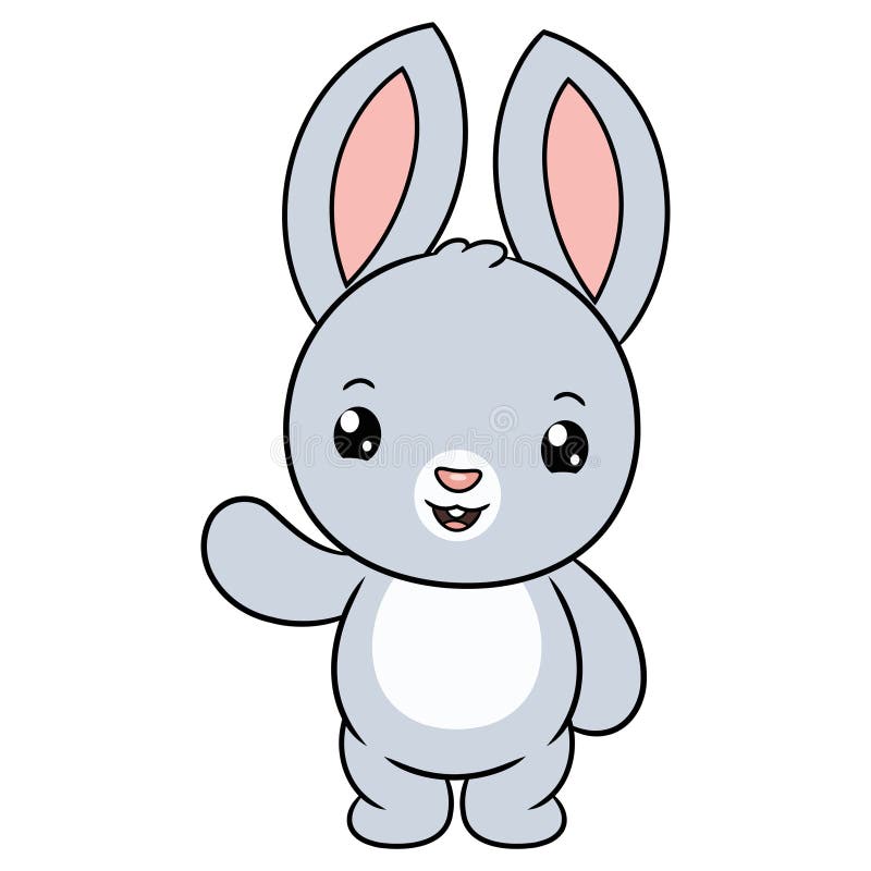 Waving Goodbye Cartoon Rabbit Stock Illustrations – 12 Waving Goodbye ...