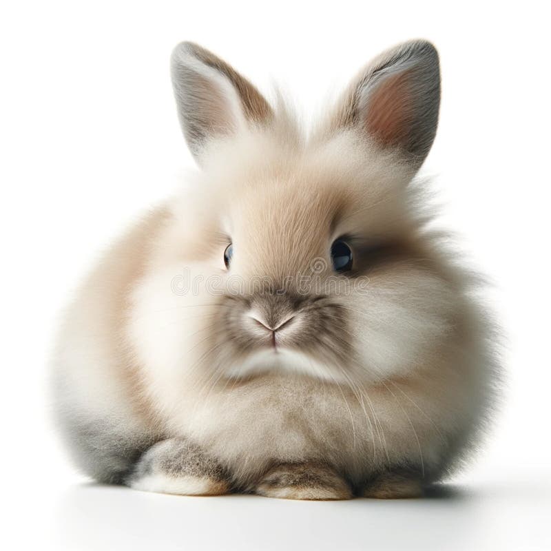 Cute Bunny on a White Background Stock Image - Image of sitss, tiny ...
