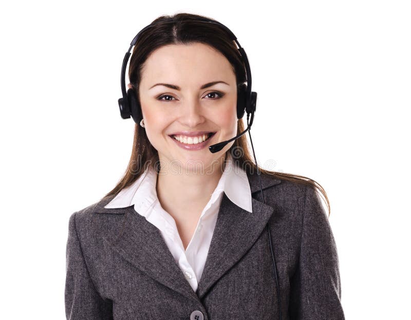 Confident Customer Service Representative Wearing Headset Stock Image ...