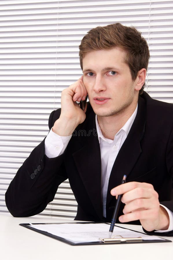 Cute businessman portrait stock image. Image of beautiful - 22629449