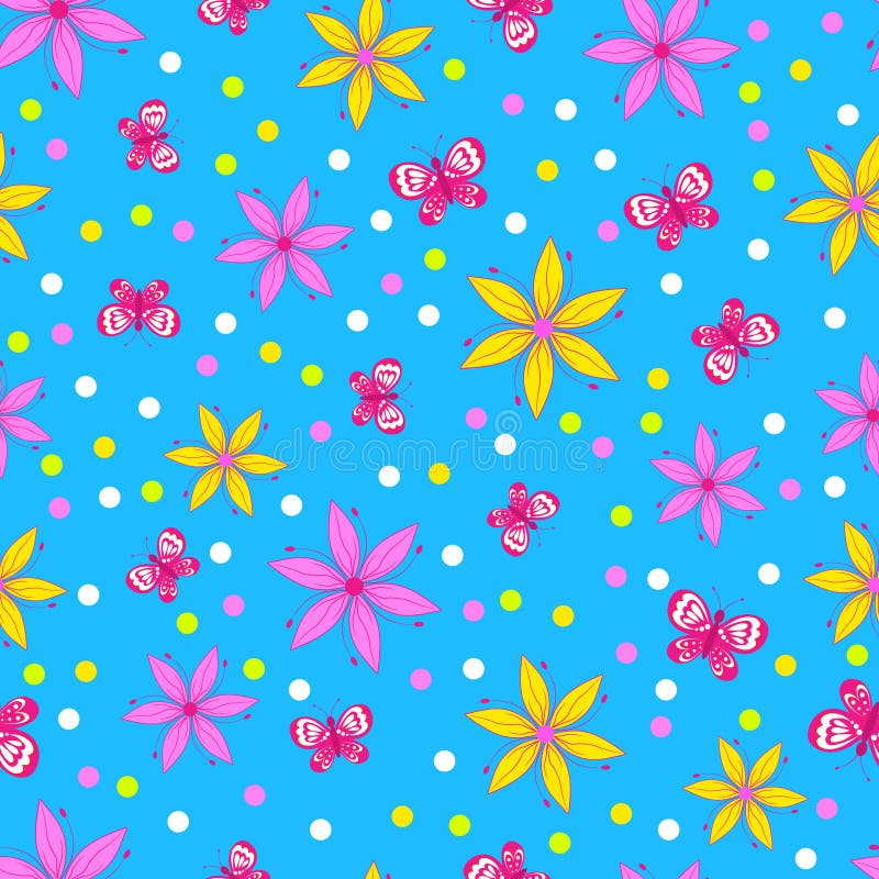Cute Butterfly Seamless,pattern Stock Vector - Illustration of clip ...