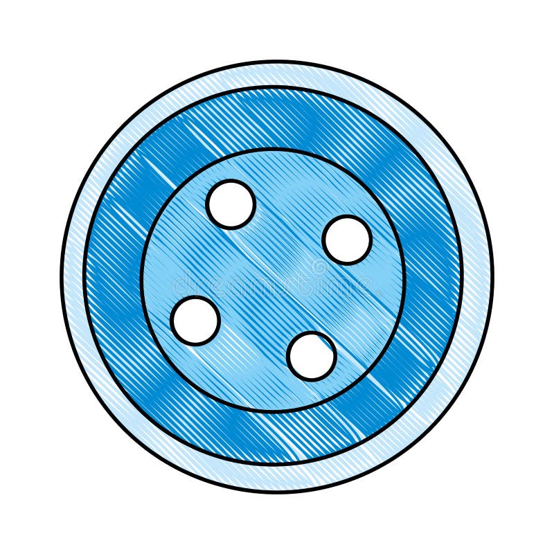 Cute button clothes icon stock vector. Illustration of dress - 93526128